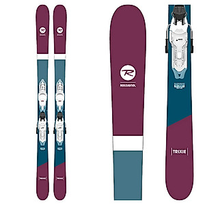Rossignol Trixie Girls Skis 138 W/Xpress 10 GW Bindings White Sparkle
