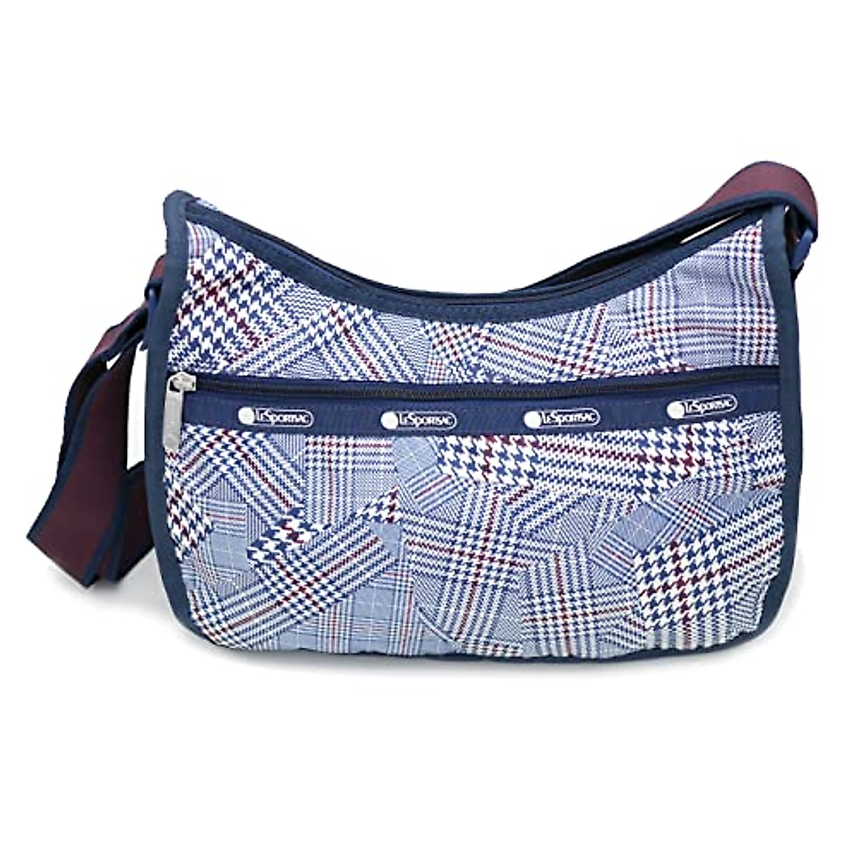 LeSportsac Classic Hobo Crossbody Handbag in Puzzled Plaid