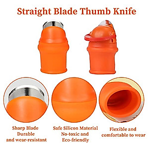 Garden Silicone Thumb Knife 14pack,Harvesting Tool,Separator Finger Gardening Tools,Vegetable Plant Fruit Picking Knife