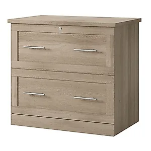 Realspace® 29-7/16"W x 18-1/2"D Lateral 2-Drawer File Cabinet, Spring Oak