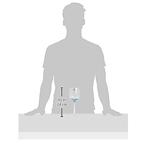 Abbott Collection Blue/Clear Fish Cut Goblet