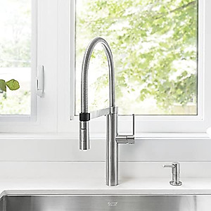 BLANCO, Satin Nickel 441332 CULINA Semi-Pro Kitchen Faucet with Magnetic Handspray, 2.2 GPM
