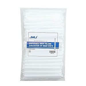 JMU 100Pcs Dental HVE Suction Tips, Dental Evacuation Tips, High Volume Evacuator Tips, Disposable Vented Evacuation Aspirator Tips