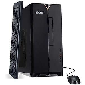 acer 2023 Newest Aspire TC-1660 Desktop PC Intel 10th Gen 6-Core i5-10400 12GB DDR4 512GB NVMe SSD Intel UHD Graphics WiFi AX BT5.2 USB C HDMI RJ45 8X DVD-RW Windows 11 Pro w/RE Accessories