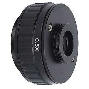 Agatige 0.5X C Mount Adapter Lens, Microscope Adapter Camera Adapter Mount Lens Adapter Trinocular Stereo Microscope Tube Focusing 38mm for Digital Camera CX Photo Port Stereo T490 Series Microscopes