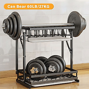 LIHONG Foldable Stainless Steel 2 Tier Dish Drying Rack,Dish Drainer with Drainboard Set for Kitchen Counter