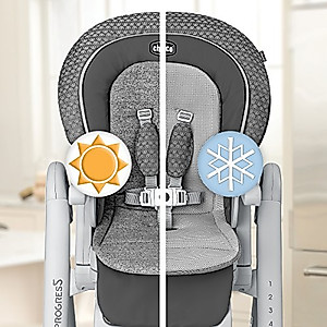 Chicco Polly Progress Relax 5-in-1 Highchair - Springhill | Black