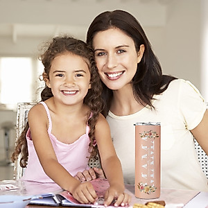 GIFTBYGIFTY Updated - Mom Tumbler, Personalized Tumbler for Mom - Up to 4 Children's Name - 20 oz - 5 Designs, Mothers Day Gifts from Daughter