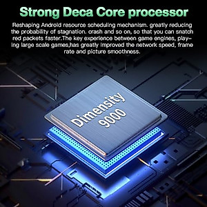 VSMOX S23Ultra Smartphones 5G, Android 13.0 Mobile Phones SIM Free, 8GB RAM 256GB ROM, 6800mAh Battery, 32MP 64MP Phone with Headphones and 128GB Card,Black-8GB~256GB