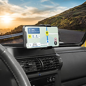 Hoolcar Phone Holder Radio Holder Multi-Functional Walkie Talkie Cell Phone Mount Bracket for 1997-2006 Jeep Wrangler TJ Accessories, Black