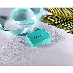 Hewayiu You are My Sunshine Sunflower Enameled CZ Heart Stainless Steel Ring Promise Eternity Band Cocktail Party Rings Adjustable Size 5-10