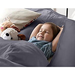 Utopia Bedding Duvet Cover Full Size Set - 1 Duvet Cover with 2 Pillow Shams - 3 Pieces Comforter Cover with Zipper Closure - Ultra Soft Brushed Microfiber, 80 X 90 Inches (Full, Grey)