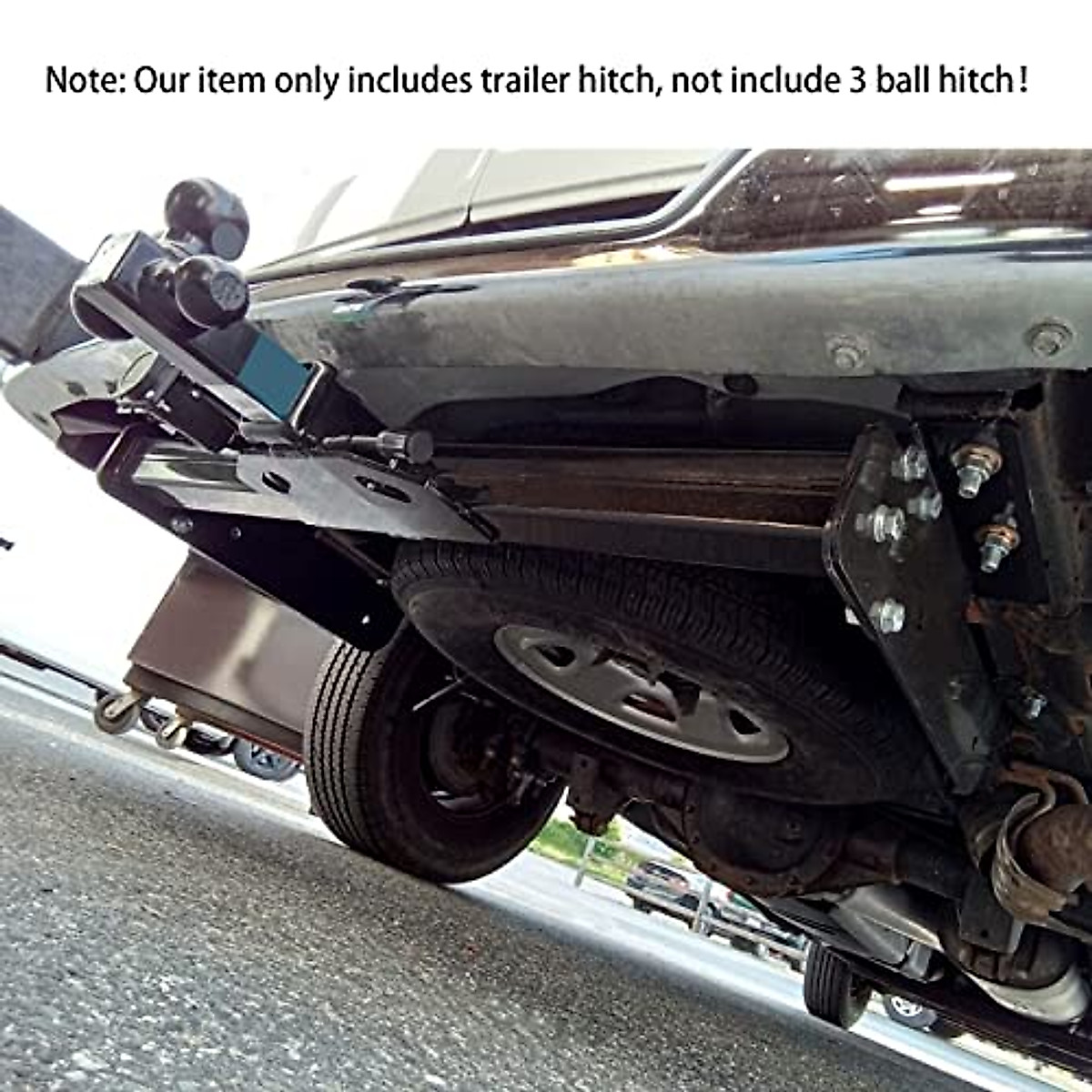 KUAFU 2 Inch Class 3 Trailer Hitch Compatible with 2003-2020 Express Savana 1500 2500 3500 Towing Hitch Mount Receiver
