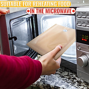 12pcs Non Stick Reusable Toaster Bags - Toaster Sandwich Bags Grilled Cheese Toaster Bags Reusable Bags for Food - Fiberglass Heat Resistant Toaster Bags for Grilled Cheese Sandwiches, Toaster Sleeves