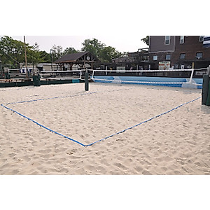 Tandem Sport Volleyball Court Lines - 1" Webbed Volleyball Court Lines - Regulation or Short Court - Blue