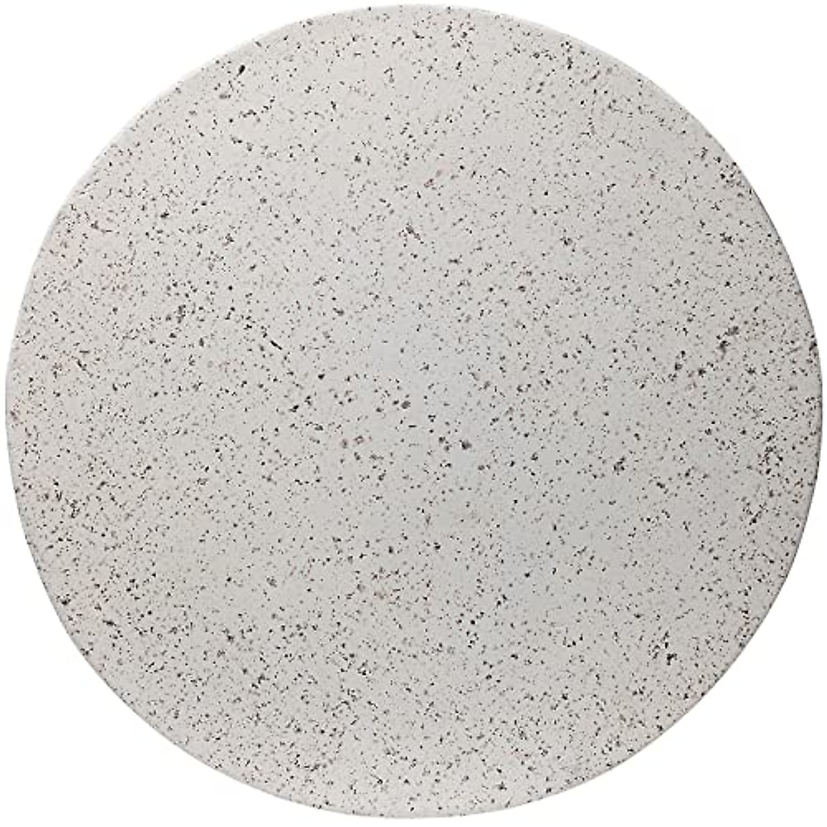 glitzhome Modern Decorative Garden Stool Heavy Duty Patio Sturdy Faux Terrazzo Garden Stool Side Table Plant Table for Indoor Covered Outdoor, 17.75”H, White