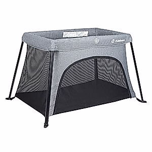Fijinhom Baby Portable Travel Crib Pack and Play Toddler Playpen Outdoor Light Playard with Zipper Door Mesh