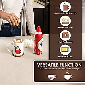 Sublimation Mugs, 12 OZ (Set of 8) Ceramic Sublimation Blanks with Double Layer 3A Coating Classic White Coffee Cups for Printing, Crafts, Cappuccino, Milk, and Tea DIY Mug Gifts with Handles