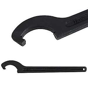 Wrench DIY Work 22-26mm Hook Head Round Nut Spanner Hand Tool Stainless Steel C Shape Wrench Tool (Size : 28-32)