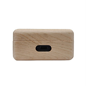 PAKJEL Handmade Wooden Case for Momentum True Wireless 3, Earphones Portable Magnetic Protective Cover (Color : Maplewood)