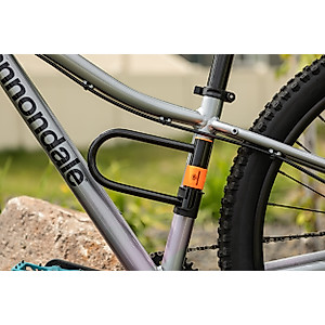 Outdoorzio Bike Lock with Cable - U Bike Lock Heavy Duty Anti Theft - Weather-Resistant, Pick-Resistant - 3 Keys Bicycle Lock with U Lock Mount - Scooter Lock, Ebike Lock - Fits Most Bikes