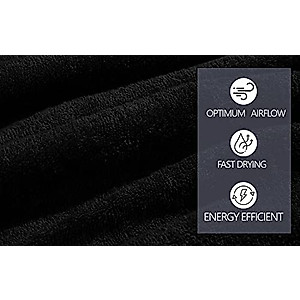 Monark Linen Bath Towel Black 24x48 Pack of 6 Bath Towel Set, Cotton Terry Towels for Bathroom, Quick Dry, Lightweight, Highly Absorbent, Soft Feel, Pool, Spa, Gym, Hand Towel for Daily Use