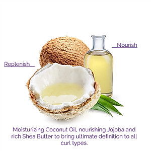 GIOVANNI Curl Habit Curl Defining Conditioner - Conditioner Curly Hair, Condition and Enhance Curls with Coconut Oil, Jojoba, & Shea Butter, Vegan, Cruelty-Free, Silicone Free Curl Conditioner - 24 oz