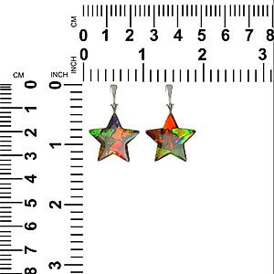 Starborn Ammolite Star Pendant Sterling Silver