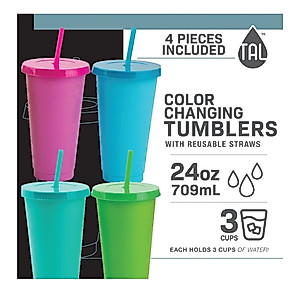 Color Changing Camo Tumbler and Straw Set
