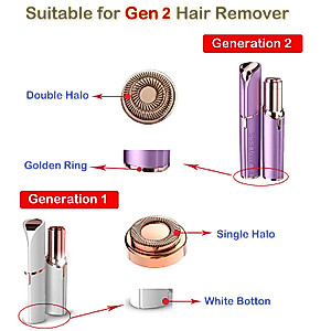 Replacement Heads for Finishing Touch Flawless Generation 2 Facial Hair Remover, 2 Count