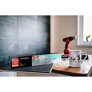 ARTEZA Ultra Clear Transfer Tape Paper with Grid & Squeegee, 12 Inch Wide x 12 Foot Long Roll, for Alignment & Transfer of Adhesive Vinyl for Decals, Signs, Walls, Windows & Smooth Surfaces