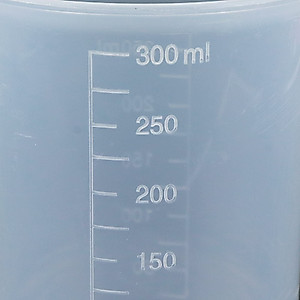 Antrader Kitchen PP Measuring Cup Scientific Plastic Graduated Beaker Transparent 250ml-300ml, 3-Pack