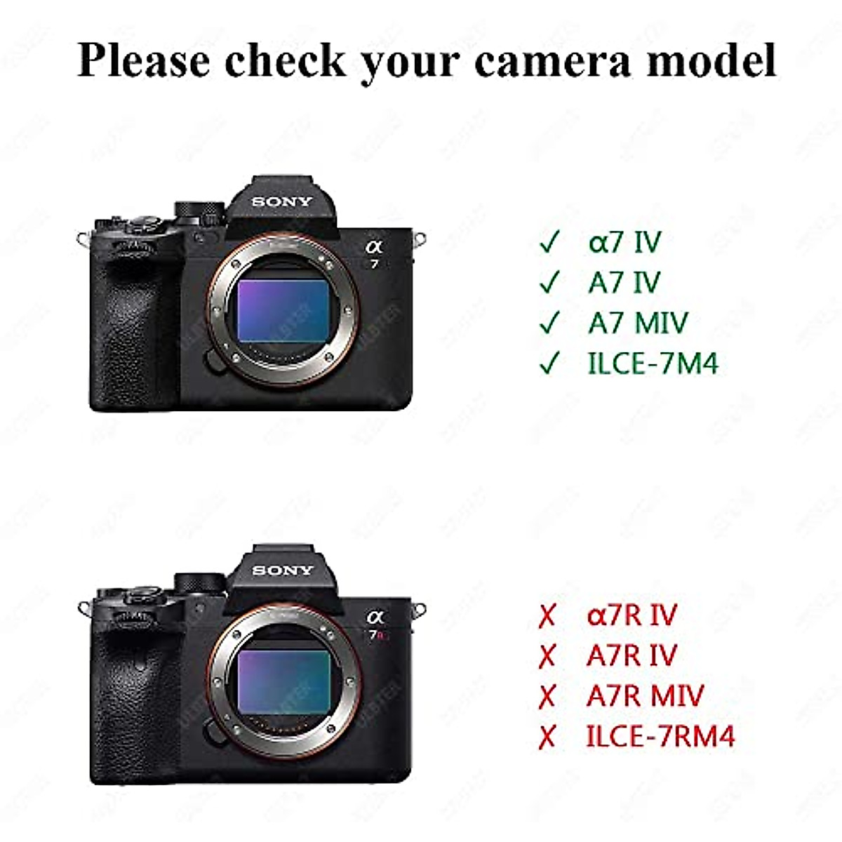 Screen Protector for Sony A7 IV Alpha 7 IV A7IV A7M4 A74 & Hot Shoe Cover [3+2 Pack], ULBTER Tempered Glass Cover 0.3mm 9H Hardness Anti-Scrach Anti-Bubble