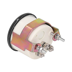 Diesel Generator Voltmeter, Car Voltage Gauge Round Panel Voltmeter 3015235 Transparent Cover Waterproof Voltage Gauge for 12V 24V