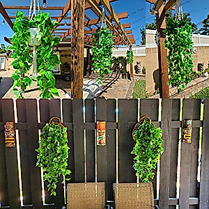 Ageomet 3pcs Artificial Hanging Plants, 3.6ft Fake Ivy Vine for Wall House Room Indoor Outdoor Decoration (No Baskets)