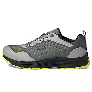 KEEN Utility Men's Sparta 2 Low Height Alloy Toe ESD Industrial Work Shoes, Steel Grey/Evening Primrose, 10.5