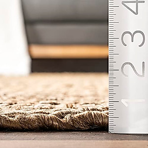 nuLOOM Hailey Hand Woven Jute Area Rug, 8x10, Natural