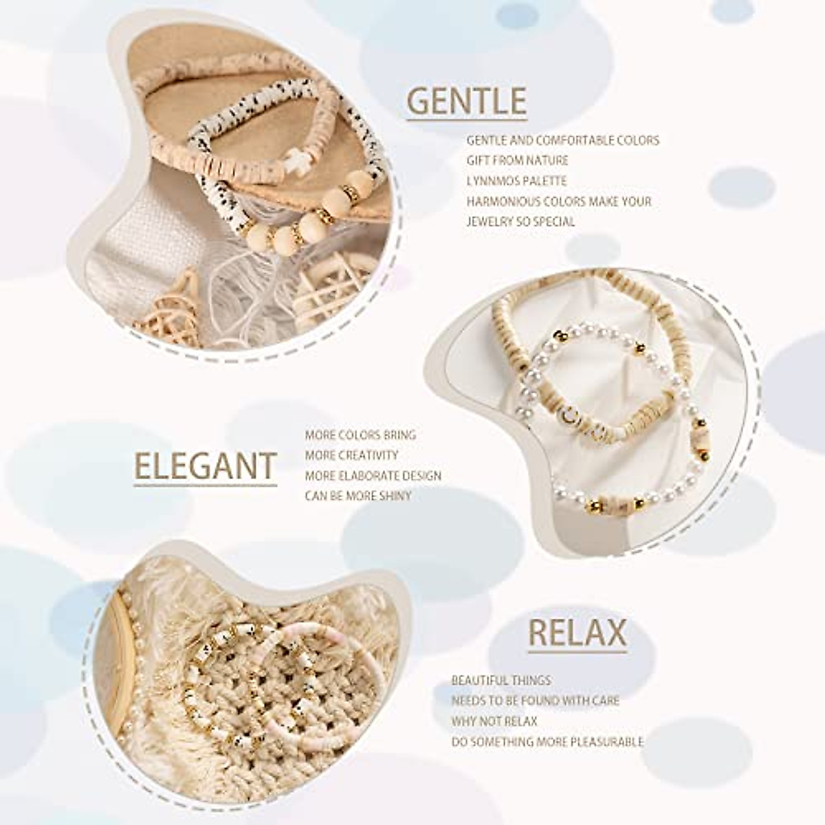 Lynnmos Clay Beads 8000 Pcs 2 Boxes Bracelet Making Kit - 24 Colors Polymer Clay Beads for Bracelet Making Set - Heishi Disc Beads for Jewelry Making kit with Charms and Gift Pack for Girls