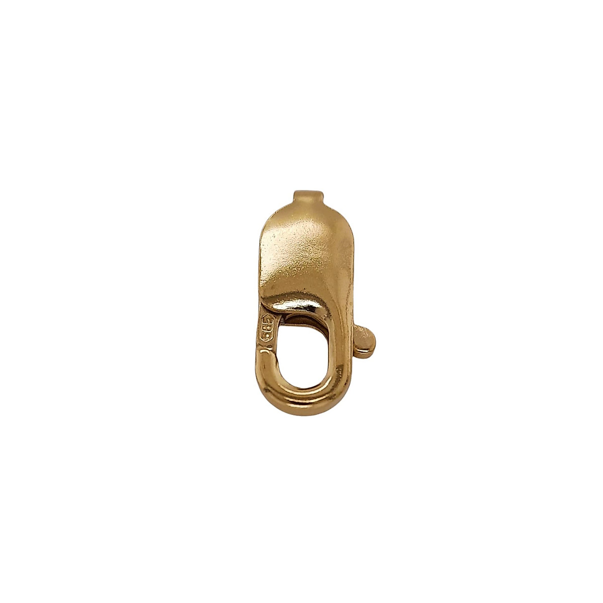 13.6MM 14K Solid Yellow Gold Oval Lobster Clasp Made in Italy by CRAFT WIRE