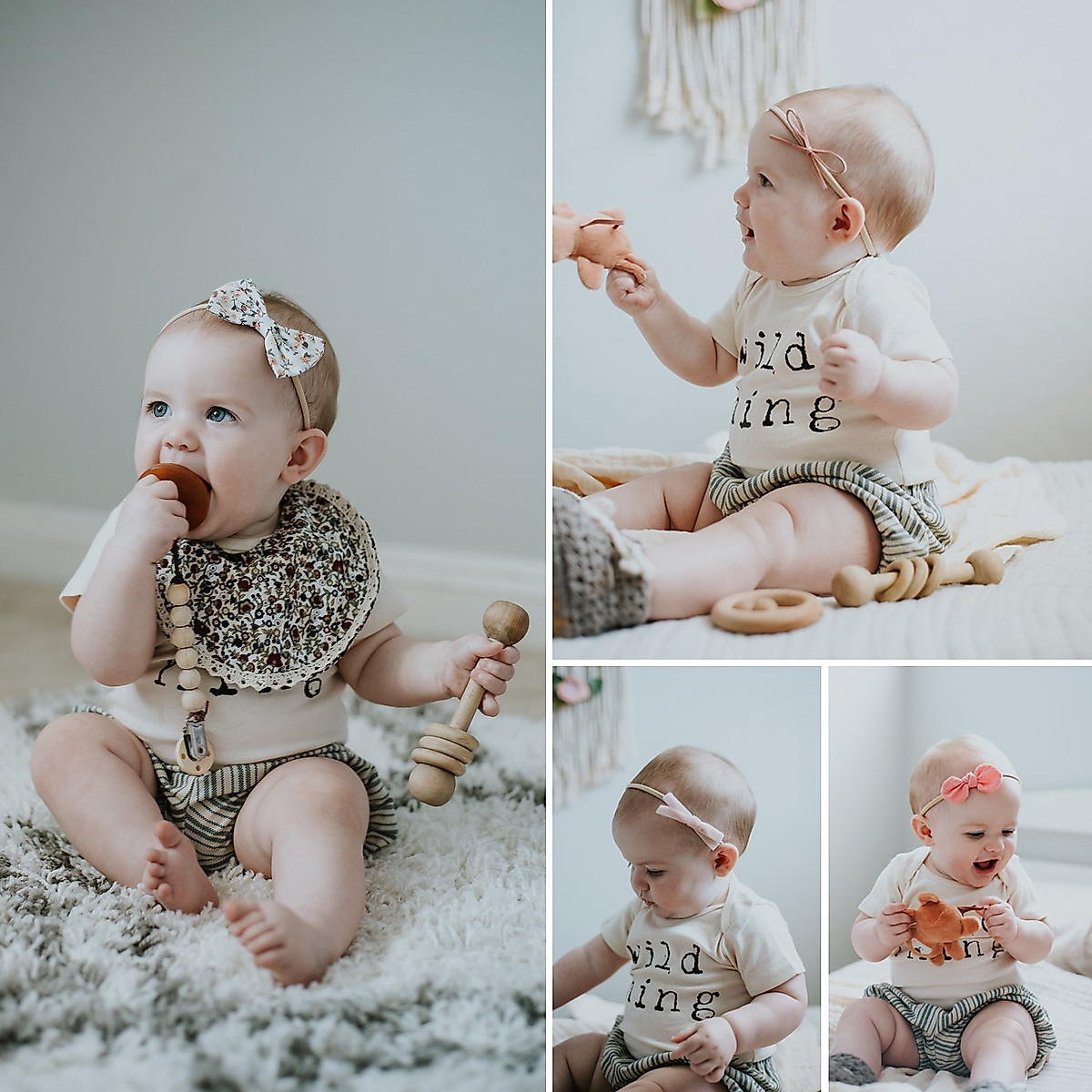 MiiYoung Baby Girl Headbands and Bows, Newborn Infant Toddler Hair Accessories