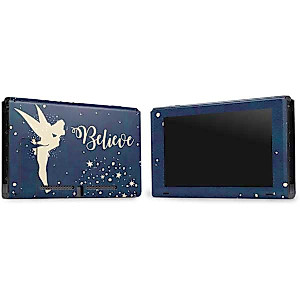 Skinit Decal Gaming skin compatible with Nintendo Switch Bundle - Officially Licensed Disney Tinker Bell Believe Design