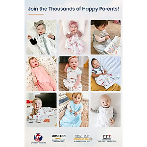 TotAha Baby Sleep Sacks 3-Pack, Stretchy Sleepsack, Silky Comfort, Buttery Soft, Swaddle Transition Sleeping Bag, 2-Way Safe Zippers, Wearable Blanket Baby Sleep Bag for 0-3-6-12-18-24 Months 0.5 TOG