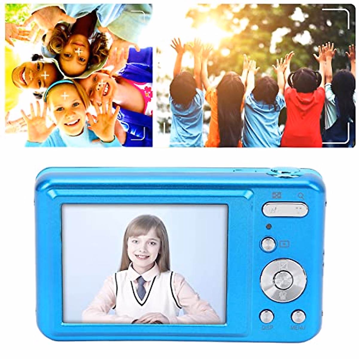 ciciglow Camera for Kids 3-10 Years, 48MP FHD Video Camera with 2.7in HD Screen, 8X Zoom Portable Digital Camera, for Children, Teenagers, Beginners and The Elderly(Blue)