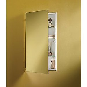Jensen 869P34WHG Specialty Flush Mount Single-Door Recessed Mount Medicine Cabinet