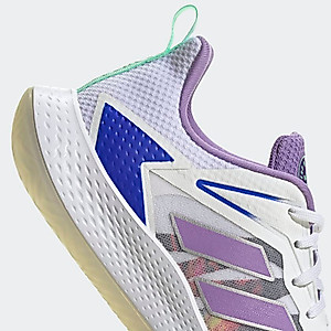 adidas Women's Defiant Speed Sneaker, White/Violet Fusion/Lucid Blue, 8.5