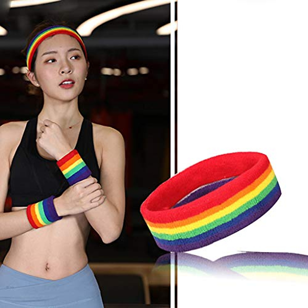 minjiSF Coloful Sport Accessory Headband Women Hair Daily Band Headband 90’s Headbands