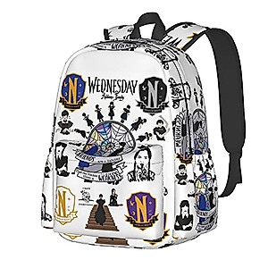 Wednesdoy Dance Backpack Bookbag bag 3d Casual Light Weight Wednesdoy Backpacks For Girls