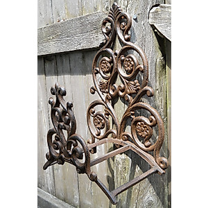 UD Fancy Iron Garden Hose Holder Wall Hose Hanger Reel