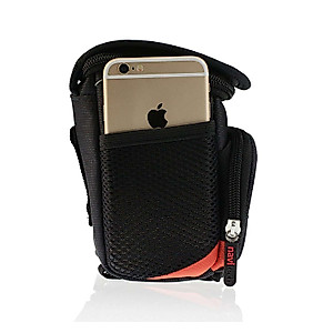 Navitech Black Camera Shoulder Bag Compatible With Canon Powershot SX620 HS Compact Digital Camera