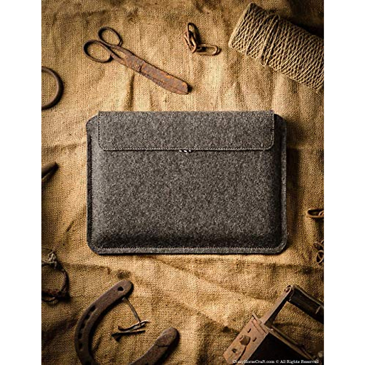 iPad Pro 12.9 inch leather case | Classic Brown, iPad Pro 11 inch sleeve, 100% wool felt, pencil holder, iPad 10.2 tablet bag, Crazy Horse leather, NEW 2020 iPad Air 10.9 inch cover, Crazy Horse Craft